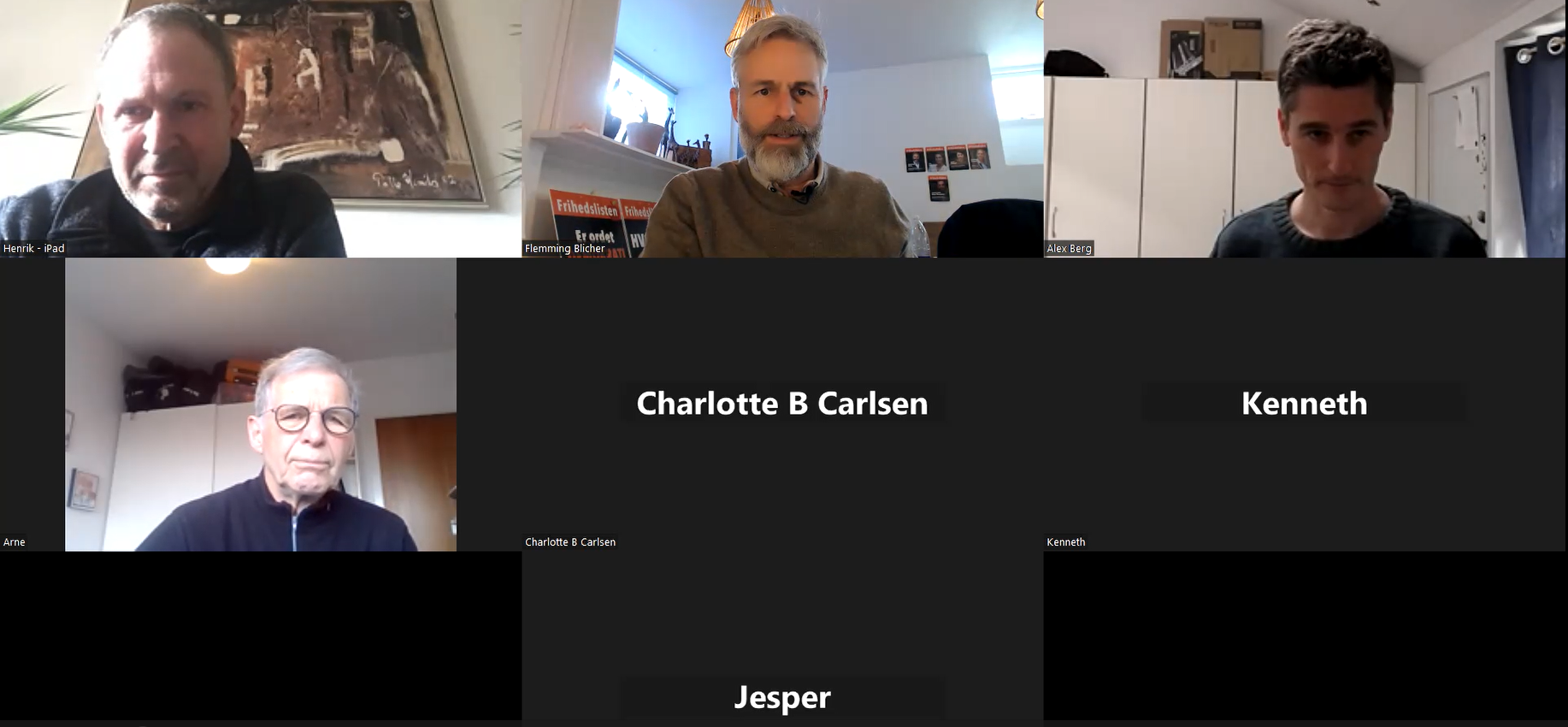 FRI FREDAG (24/3) - Frihedslisten zoom-møde - Frihedslisten